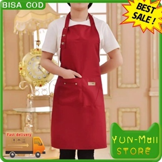 Jual YUN Mall Apron Celemek Barista Korean Style Pria Wanita Celemek ...