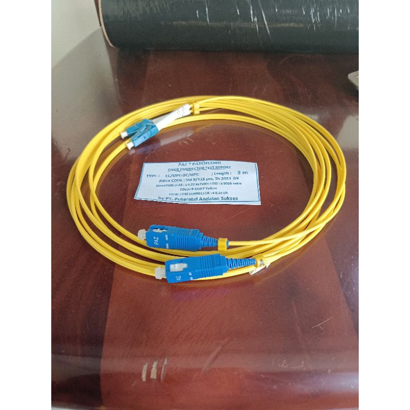 Jual PAZ pathcore patch cord sc upc to lc upc sm duplex 2mm 3 meter ...