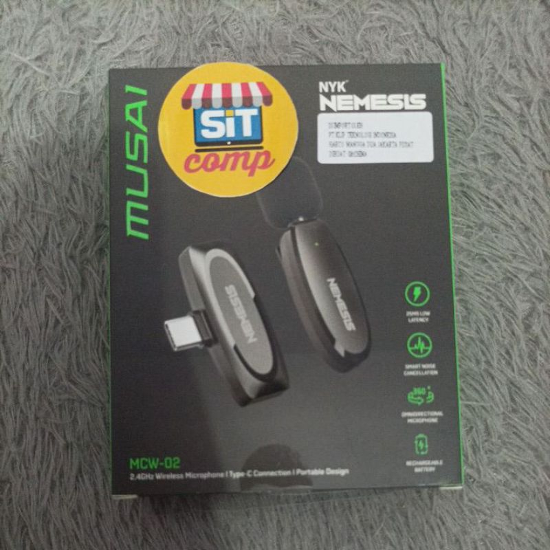 Jual Microphone Nemesis Musai MCW 02 Clip-On Wireless / Mic Live ...