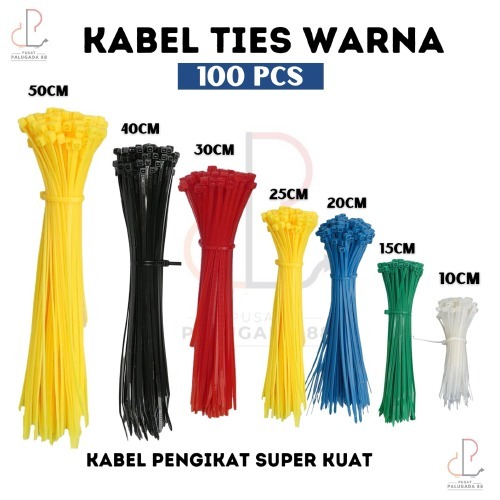 Jual Kabel Tis Tali Plastik Cable Ties Klip Nylon Pengikat Perapih Hitam Putih 100mm 10cm 150mm ...
