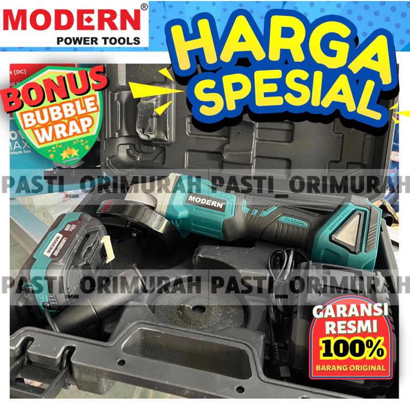 Jual Brushless mesin gerinda M23 cas Modern 20V cordless grinder grenda ...
