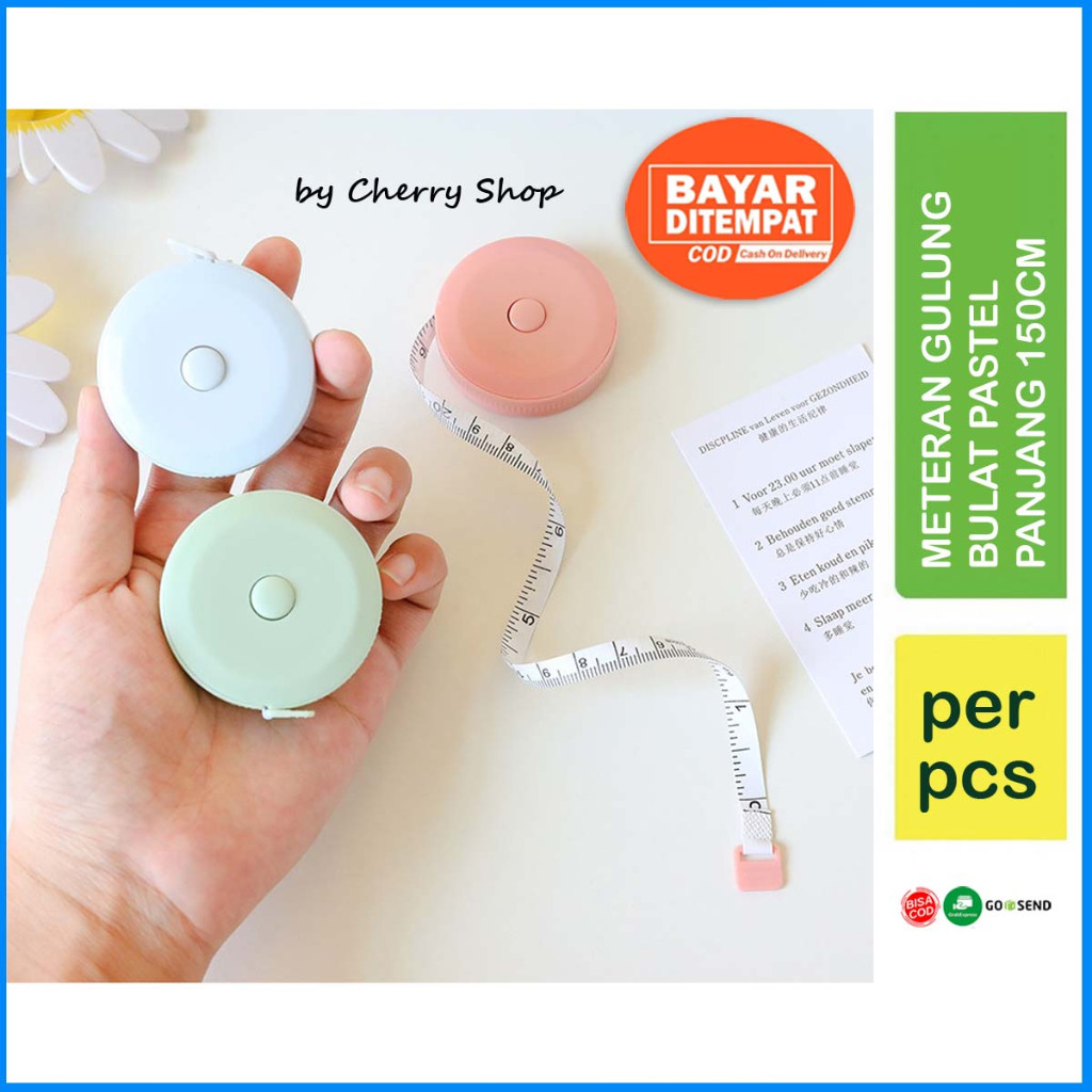 Jual Meteran Mini Gulung 150Cm Pengukur Lingkar Perut Baju Jahit ...