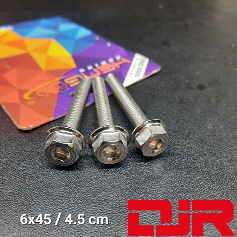 Jual baut 10 m6 model 2 kunci HEXAGON PROBOLT STAINLESS original heng thailand 1cm - 11cm ...