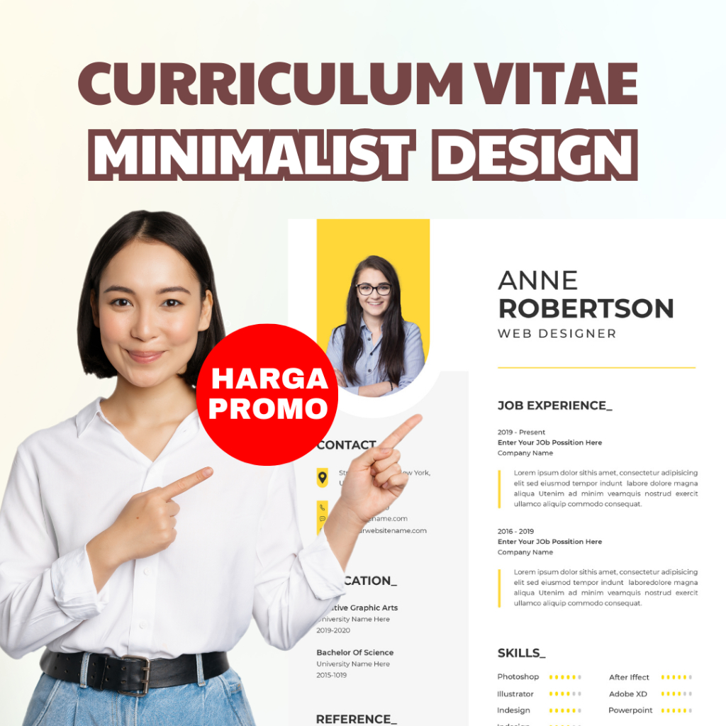 Jual Jasa Pembuatan CV / Curriculum Vitae | SL / Surat Lamaran | Shopee Indonesia