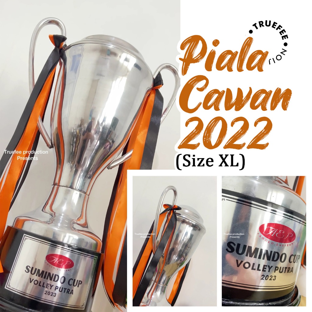 Jual PIALA LOGAM ALUMUNIUM CAWAN 2022 SIZE XL CHAMPIONS CUP TROPHY ...