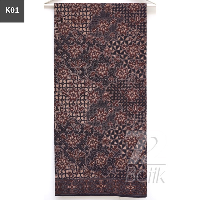 Jual KAIN BATIK PREMIUM Bahan Katun Motif Sekar Jagad Warna Black ...