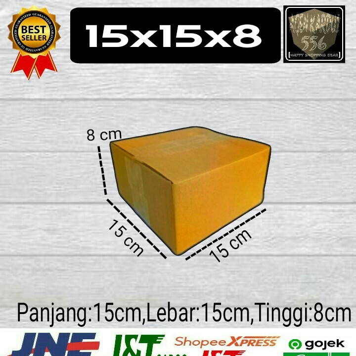 Jual kartonbox 15x15x8 kardus packing/kardus mini/kardus polos | Shopee ...