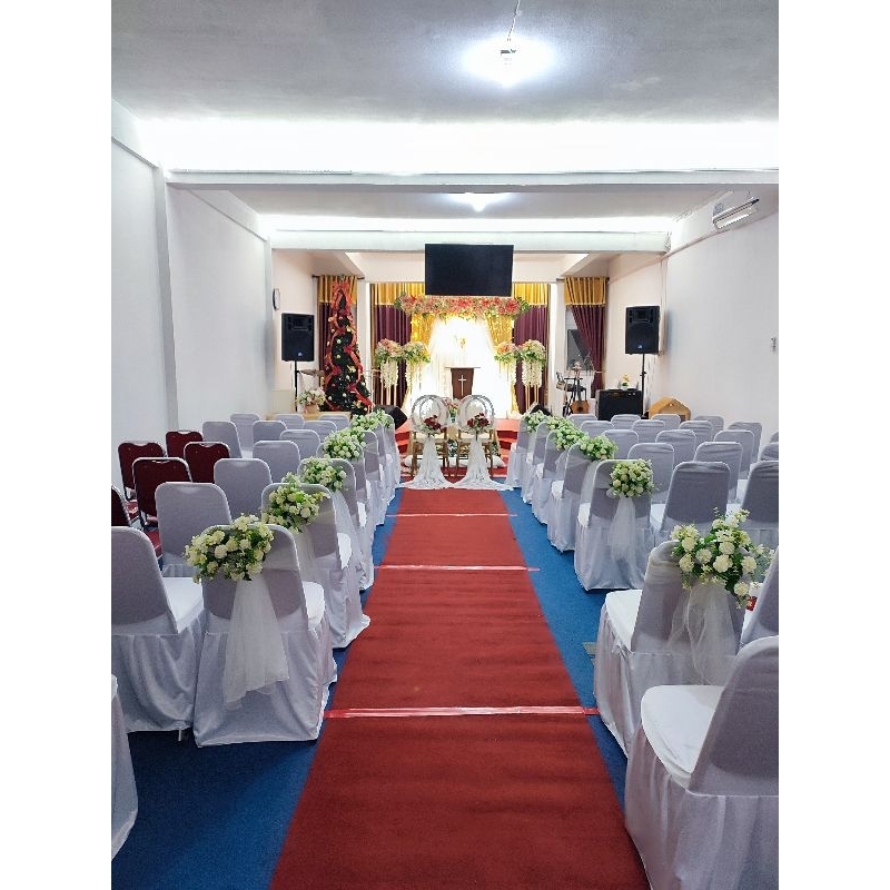 Jual Dekorasi pemberkatan pernikahan minimalis + 4 standing flower ...