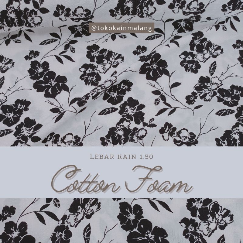 Jual KAIN KATUN | COTTON PRINTED/COTTON FOAM METERAN (HARGA PER 0.5 ...