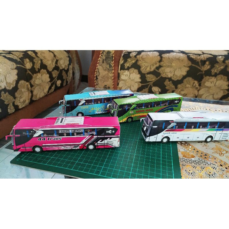 Jual papercraft bus DIY, 44 TRANS (merah) | Shopee Indonesia