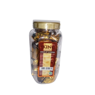 Jual D'king coklat almond musdalifah cokelat dan almond asli ori toples ...