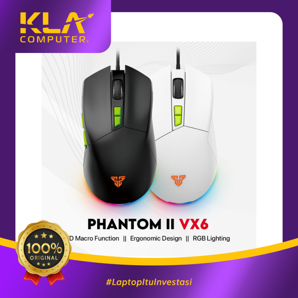 Jual Fantech PHANTOM II VX6 Mouse Gaming Macro RGB | Shopee Indonesia