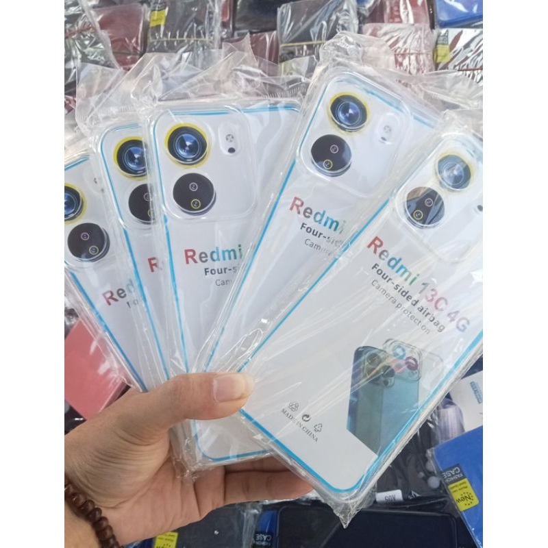 Jual softcase casing REDMI 13C 4G transparan bening pelindung camera ...