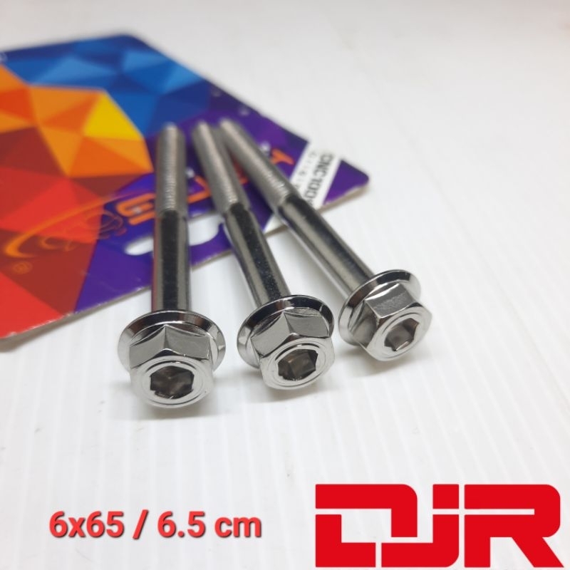 Jual baut 10 m6 model 2 kunci HEXAGON PROBOLT STAINLESS original heng thailand 1cm - 11cm ...