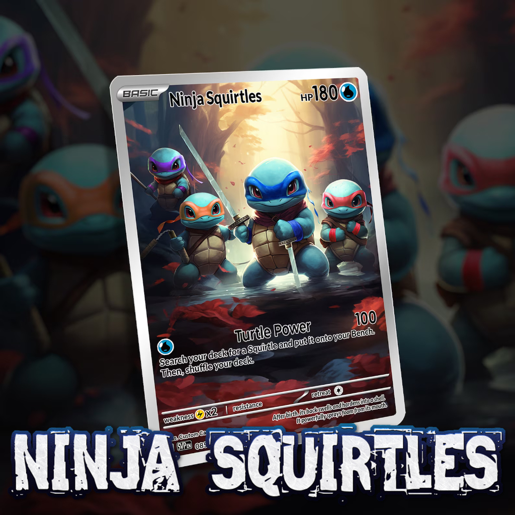 Jual KARTU POKEMON TCG RAINBOW HOLOGRAM SPECIAL NINJA SQUIRTLES ...