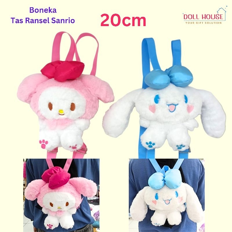 Jual Tas Ransel Sanrio / Tas Boneka Sanrio / Tas Cinnamoroll / Tas ...