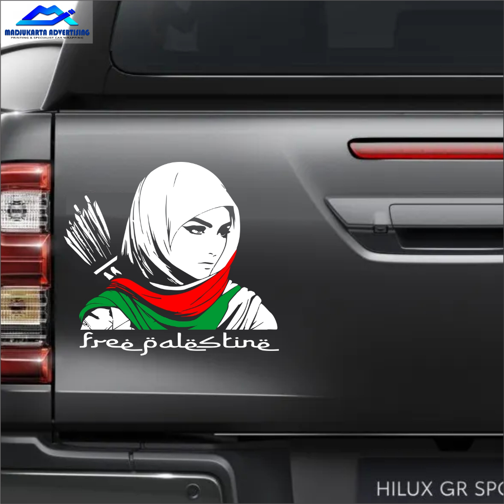 Jual cutting sticker mobil free palestine gaza sticker wanita palestine ...