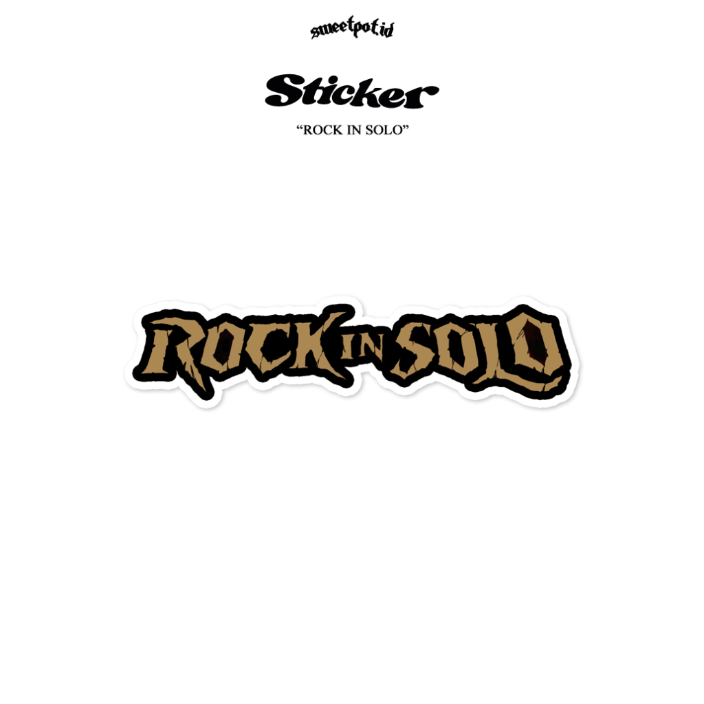 Jual (BISA COD) STICKER ROCK IN SOLO / STICKER BIJIAN / STICKER ECERAN ...
