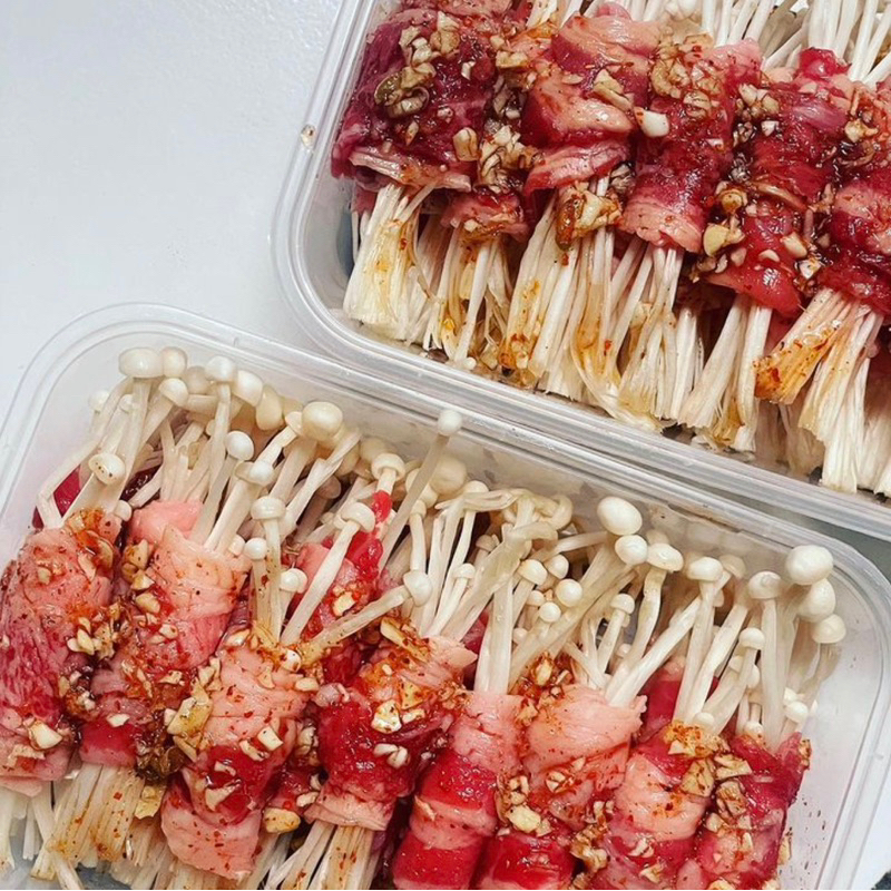 Jual Enoki Beef Roll / enoki / shortplate roll / shortplate / daging ...