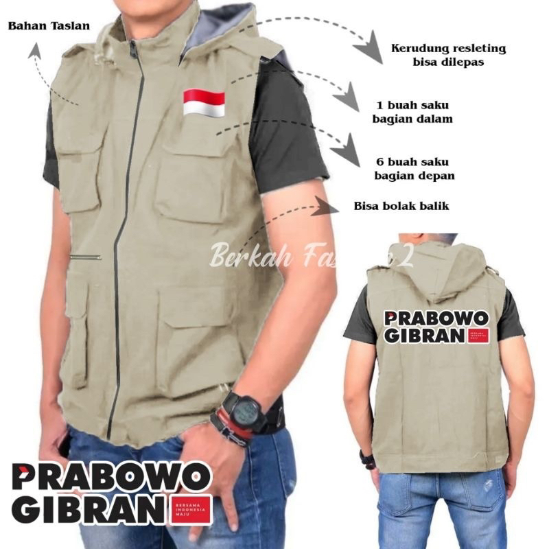 Jual JAKET ROMPI RELAWAN PRABOWO GIBRAN / PRAGIB / ROMPI GEMOY | Shopee ...