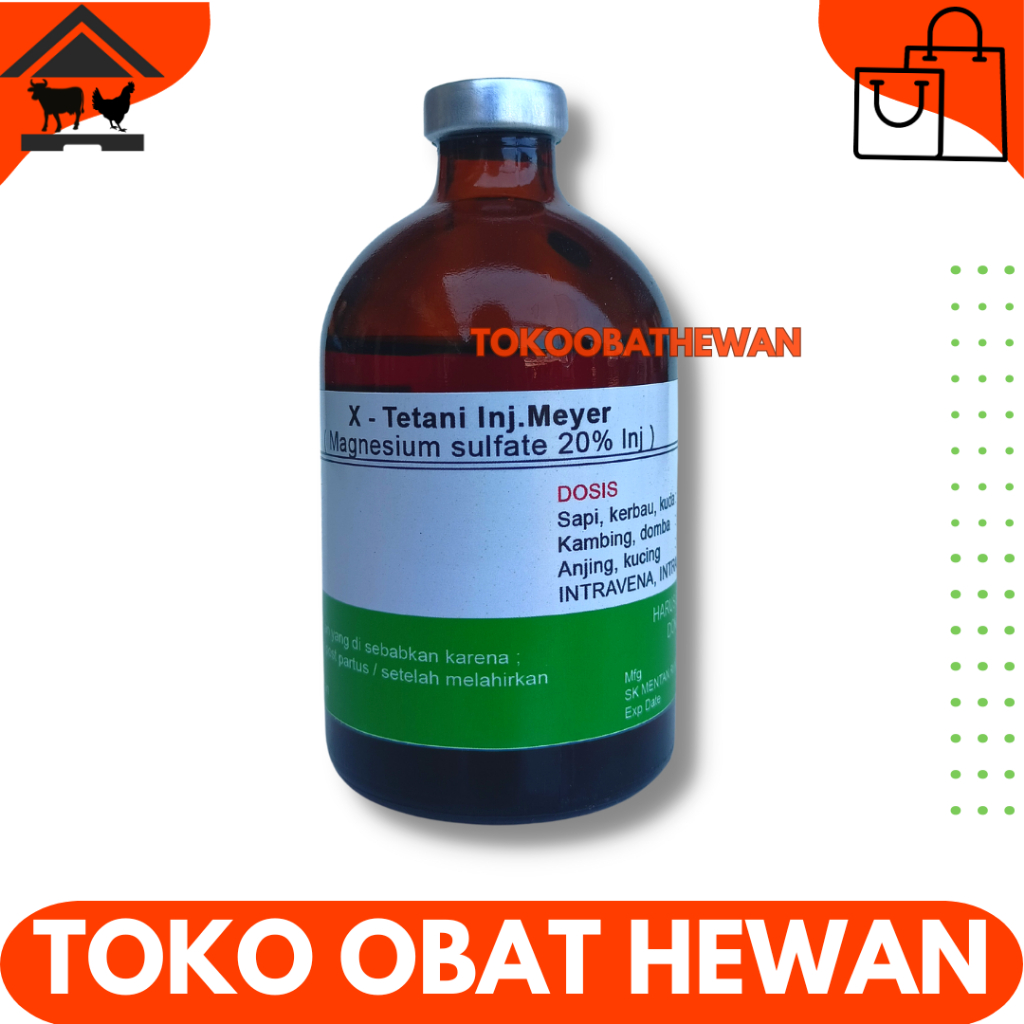 Jual X TETANI INJ 100ML MEYER - Obat Kejang Otot Pada Hewan Keracunan ...