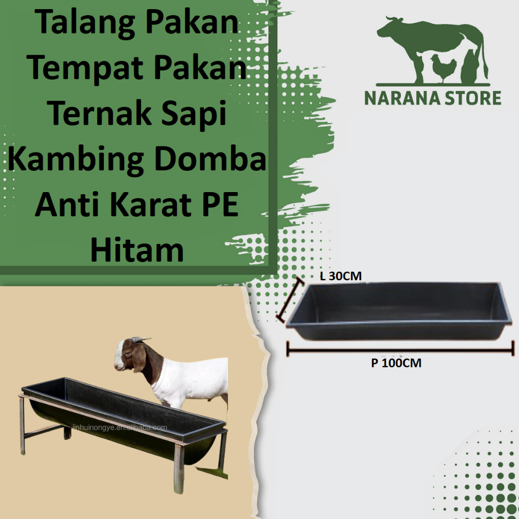Jual Talang Pakan Tempat Pakan Ternak Sapi Kambing Domba Anti Karat PE ...