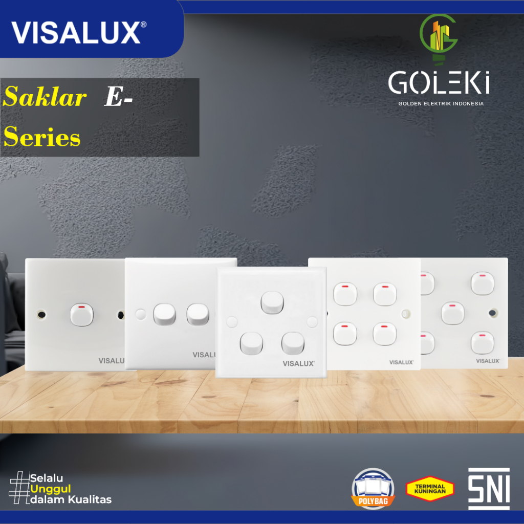 Jual GOLEKI - VISALUX Saklar Lampu On Off Engkel Series Lampu Sakelar ...