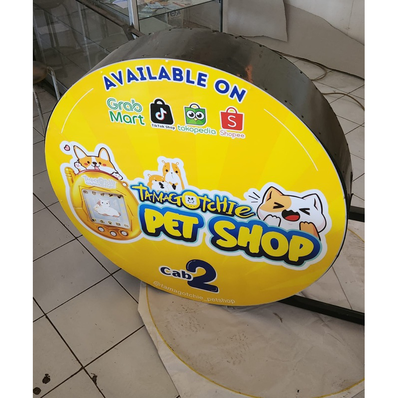 Jual NEON BOX BULAT 2 SISI | Shopee Indonesia