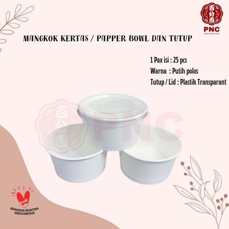 Jual Paper Bowl Putih Polos/ Mangkok Rice Bowl | Shopee Indonesia