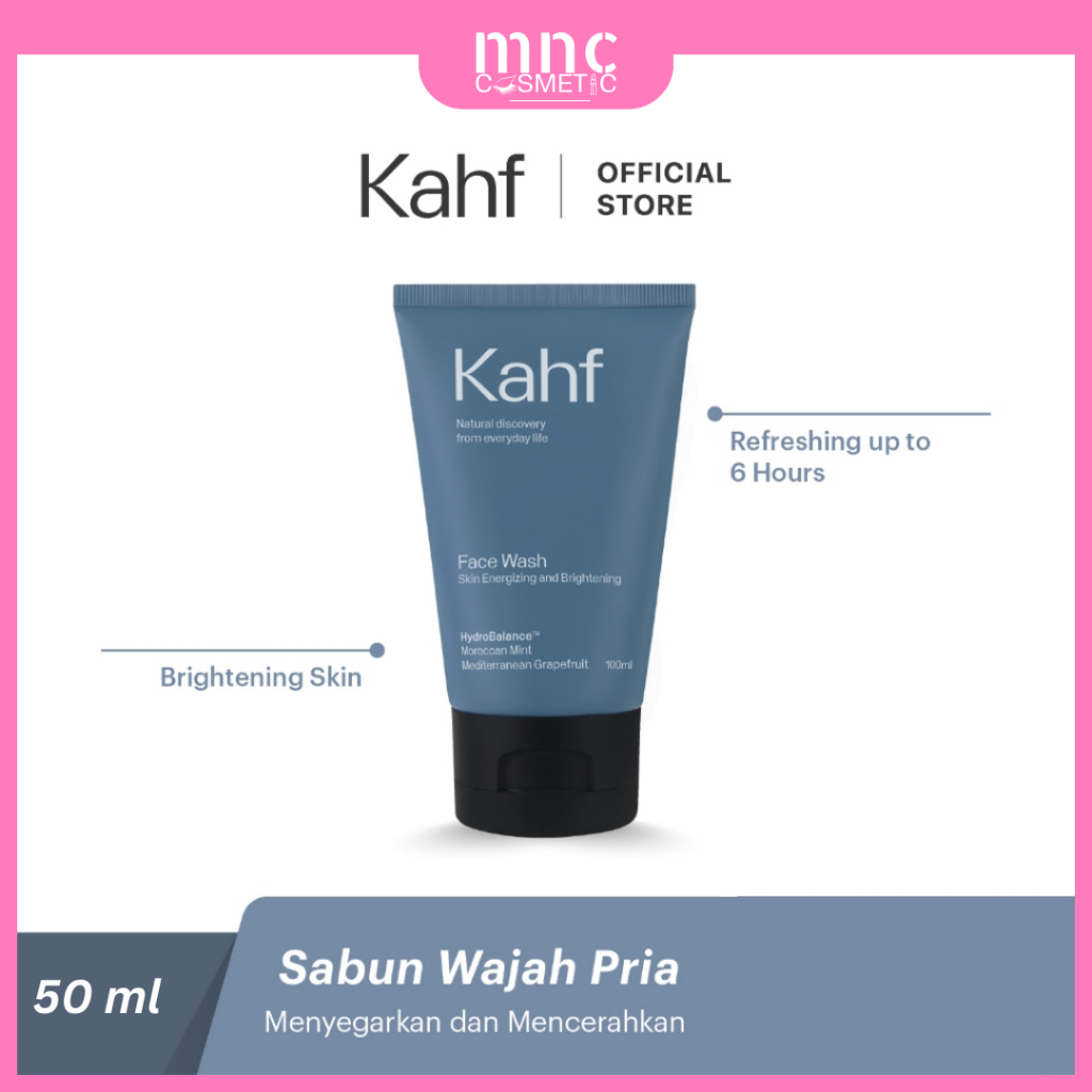 Jual Kahf Skin Energizing and Brightening Face Wash 50ml [Kecil ...