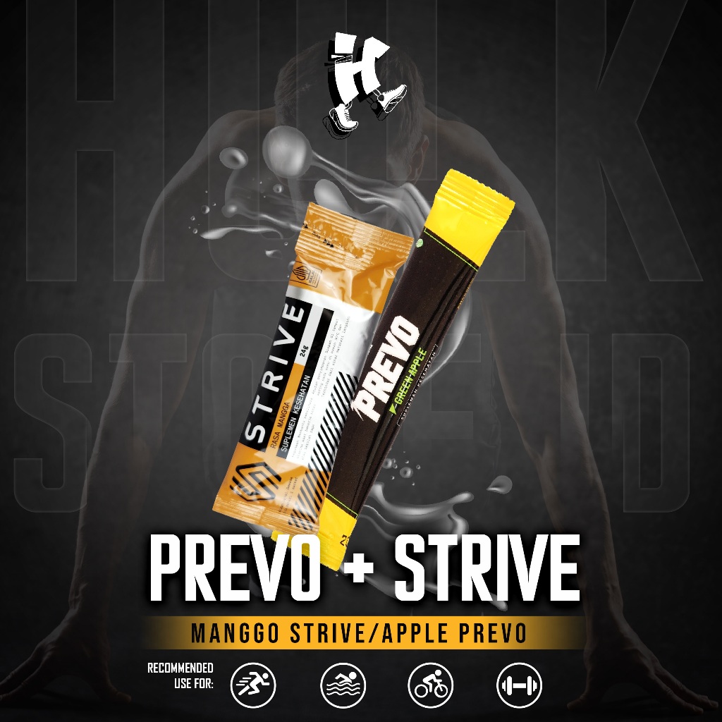 Jual Strive Energy Gel + Prevo - Minuman Isotonik Penambah Energi dan ...