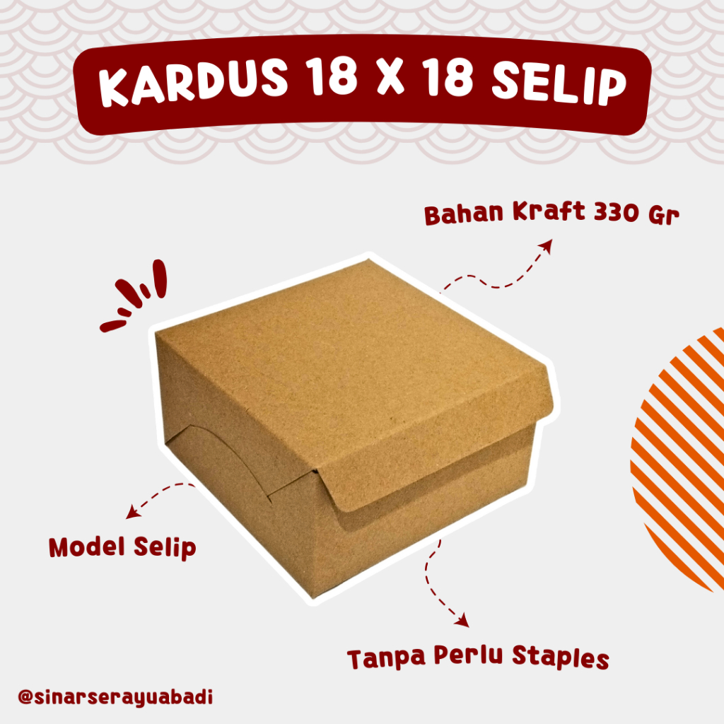 Jual KARDUS MAKAN R6, R8, R10K, 18 X 18, KARDUS 18 SELIP GS | KARDUS ...