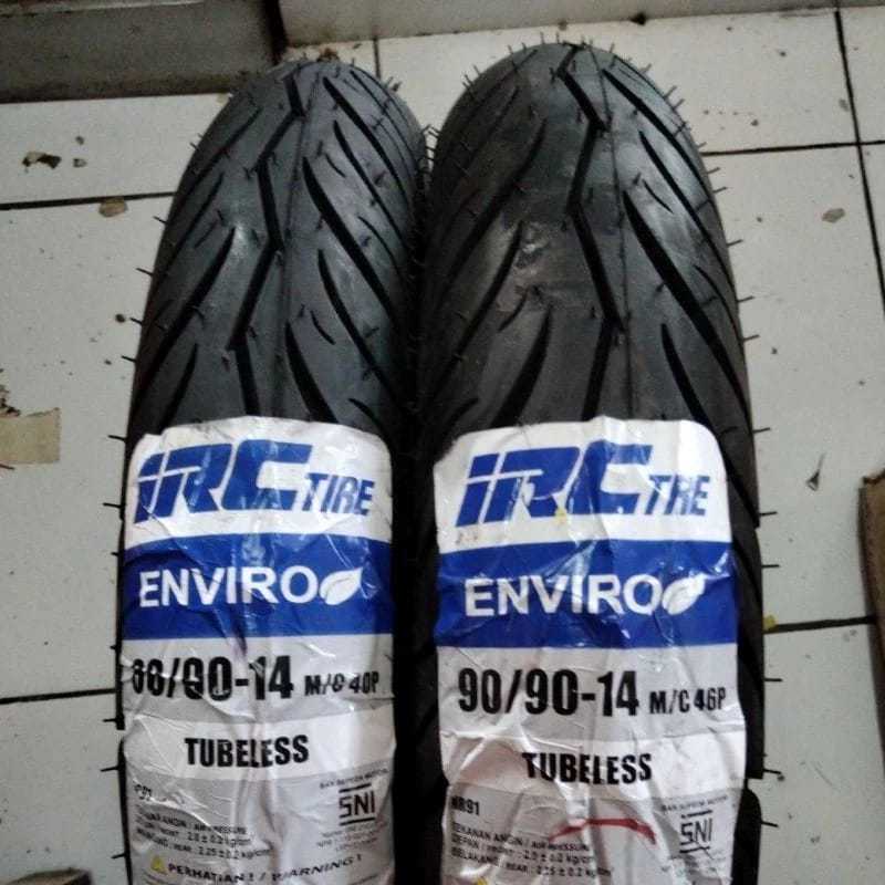 Jual BAN LUAR MOTOR MATIC METIK [ IRC ] ENVIRO 80/90 & 90/90 RING 14 ...
