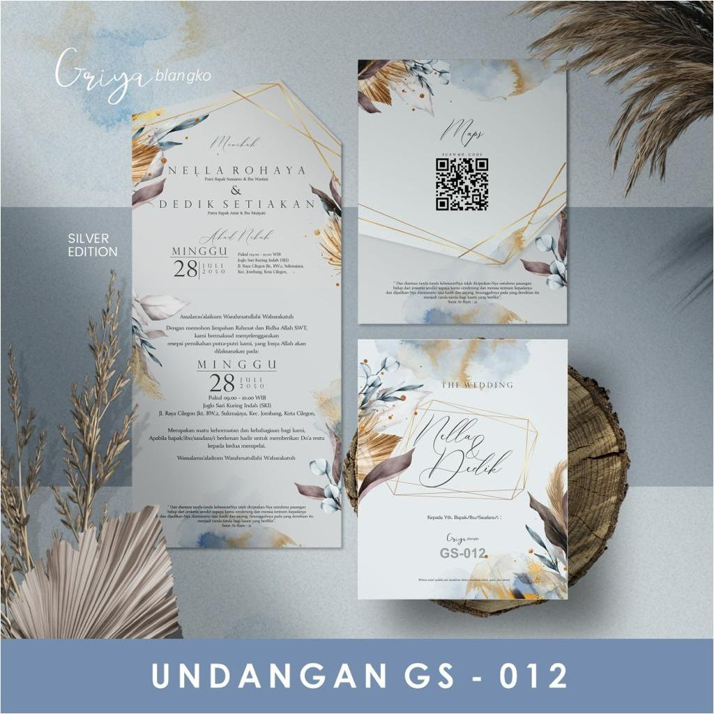 Jual GS-012| Blangko Undangan | Undangan Print | Undangan Kosong ...