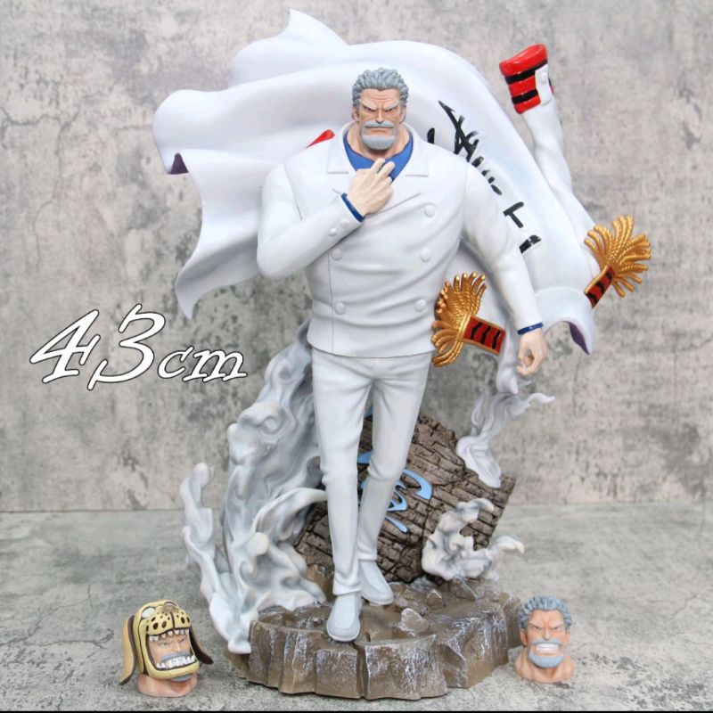 Jual Action Figure Statue Monkey D. Garp Marine Hero Wonderart Studio ...