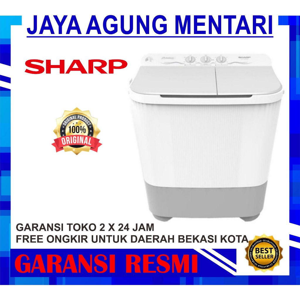 Jual MESIN CUCI SHARP EST 70 MW SHARP 2 TABUNG 6.5KG 70MW | Shopee ...