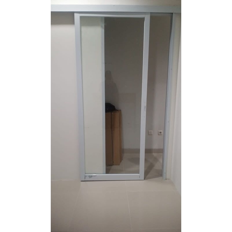 Jual pintu sliding kaca polos rel atas | Shopee Indonesia