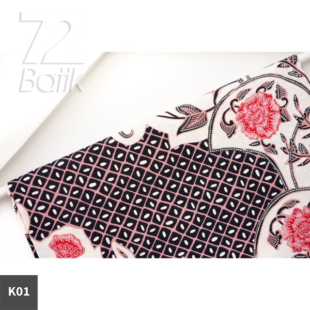 Jual KAIN BATIK PREMIUM Bahan Katun Motif Kembang Beras Tumpah Warna ...