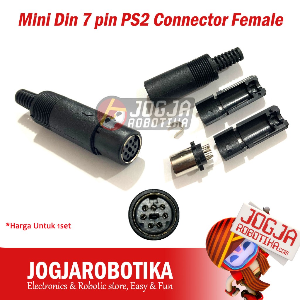Jual Mini Din 7 pin PS2 Connector Female | Shopee Indonesia