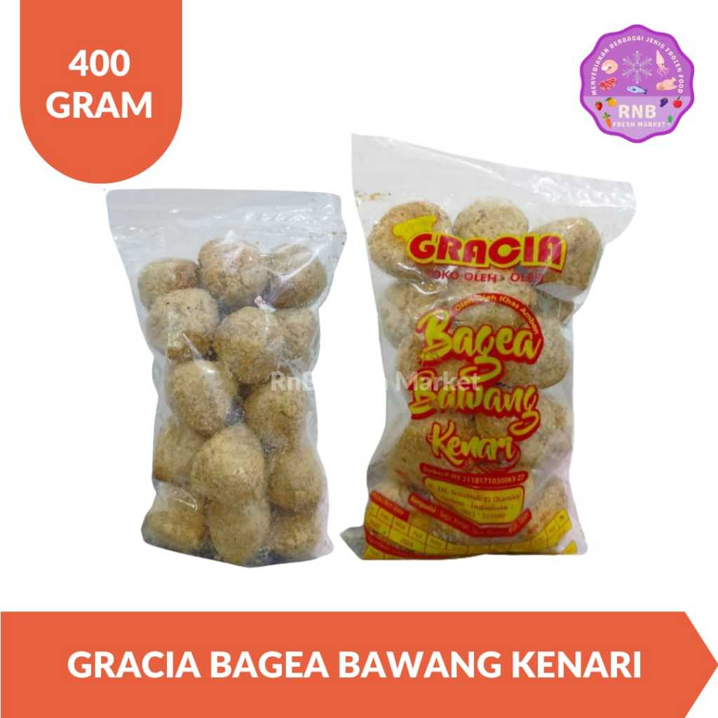 Jual Gracia Bagea Bawang Kenari Khas Ambon Netto 400 Gram | Shopee ...