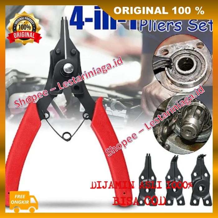 Jual Tang Snap Ring 4in1 Circlip Snap Ring Alat Pasang Snap Ring Piler ...