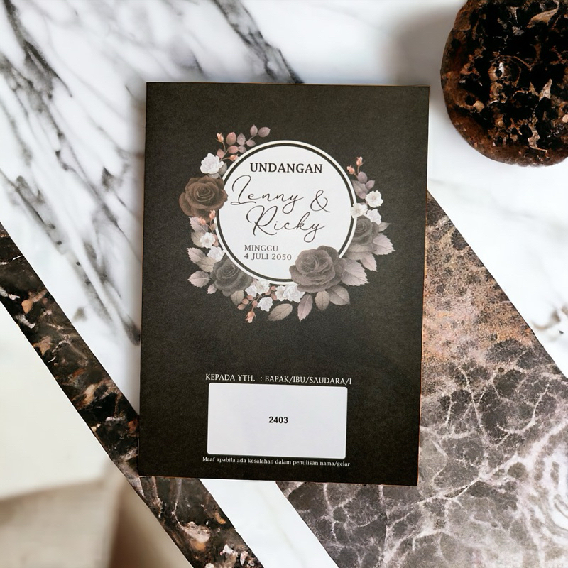 Jual Blangko Undangan Kosong Pernikahan Erba Kartu BLANKO Simple 2403 ...