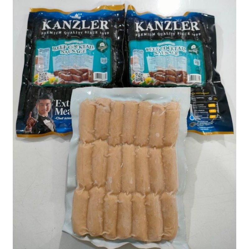Jual SOSIS KANZLER BEEF COCKTAIL SAUSAGE 250gram | Shopee Indonesia