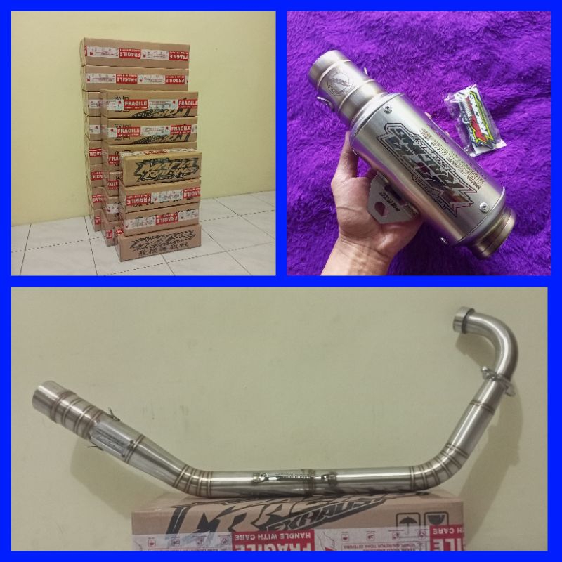 Jual knalpot original MAFIA racing exhaust full set Satria Fu karbu ...