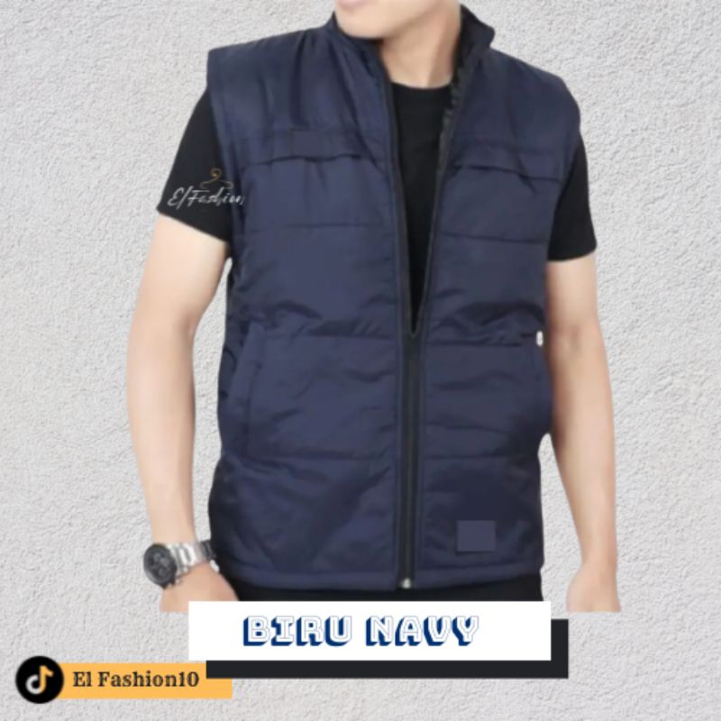 Jual Rompi motor pria polos anti angin pelindung dada - Jaket vest ...