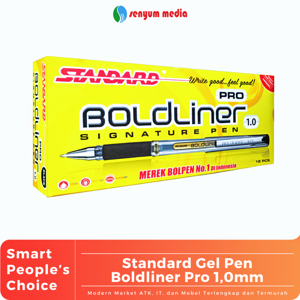 Jual Standard Gel Pen Boldliner Pro 1,0mm (1 Pcs) (S:PCS) | Shopee ...