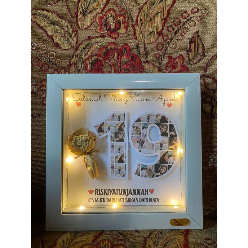 Jual BISA COD | FRAME 3D | KADO ULANGTAHUN | KADO ANNIVERSARY ...