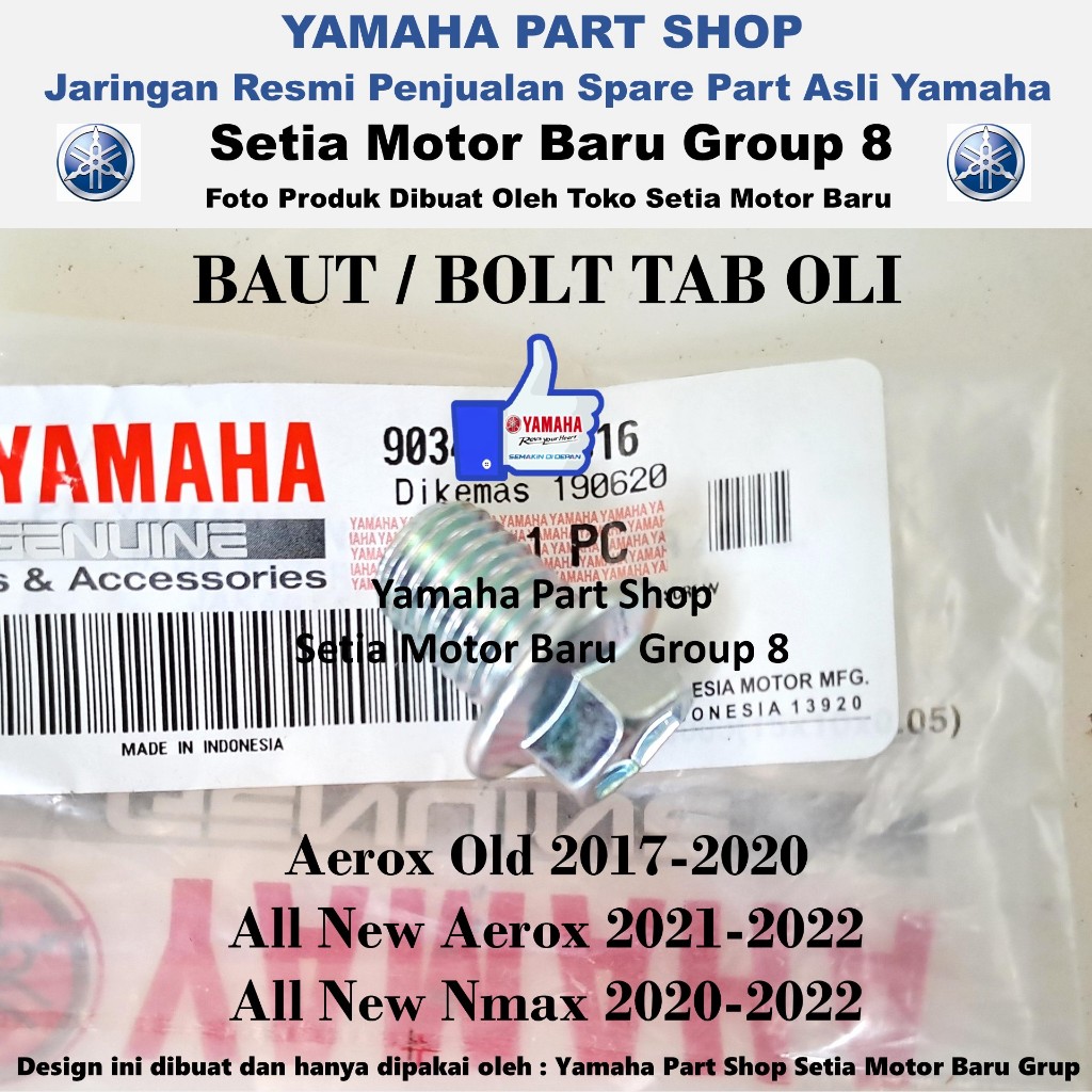 Jual Baut Tab Oli Aerox Old All New Aerox Connected Nmax N Max Asli ...