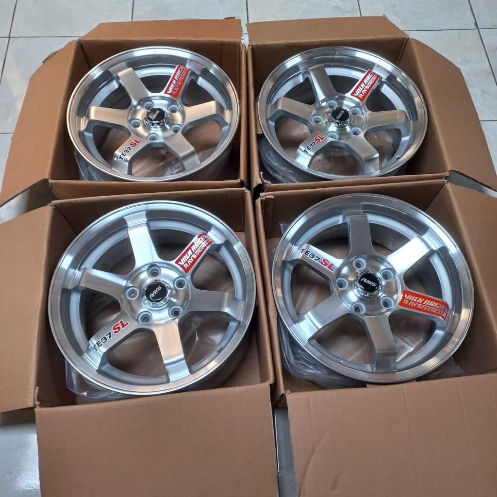 Jual Velg TE37 R16 Hol 5 Warna Silver Polish | Shopee Indonesia