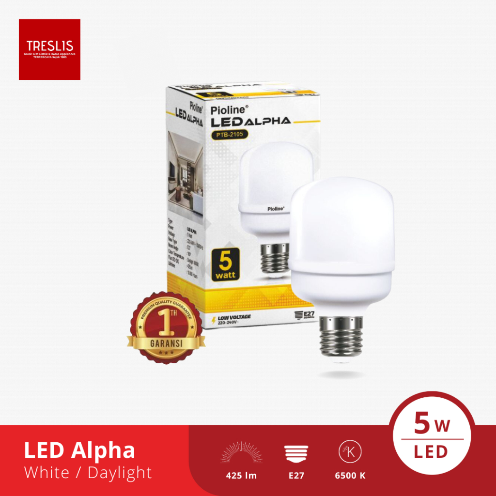 Jual Lampu LED Murah Lampu Hias LED Rumah Putih Alpha 5 watt 15 watt ...